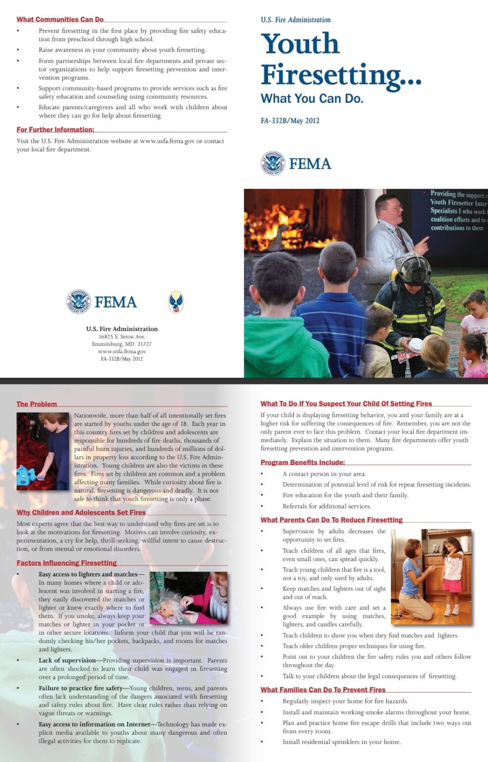 Youth Firesetter Program - Firefighters Burn Institute